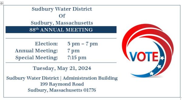 88th Annual District Meeting and Election - Sudbury Water District